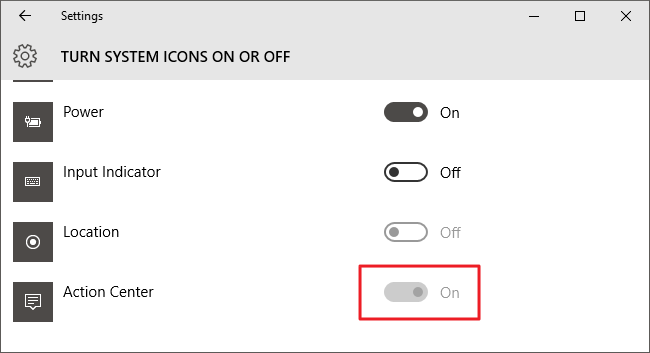 How to Disable the Action Center in Windows 10