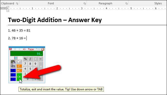 How to Add a Calculator to Microsoft Word