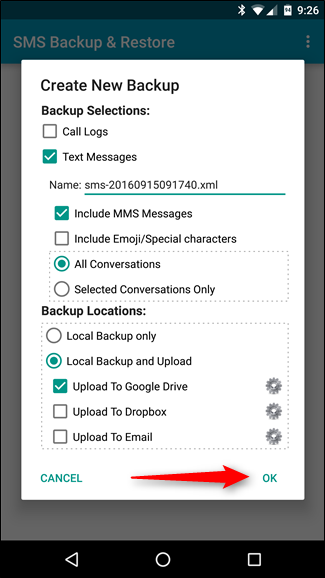 How to Back Up Your Text Messages to Dropbox or Google Drive on Android