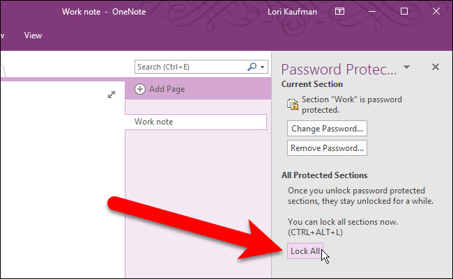 How to Password Protect OneNote Notebooks and Sections