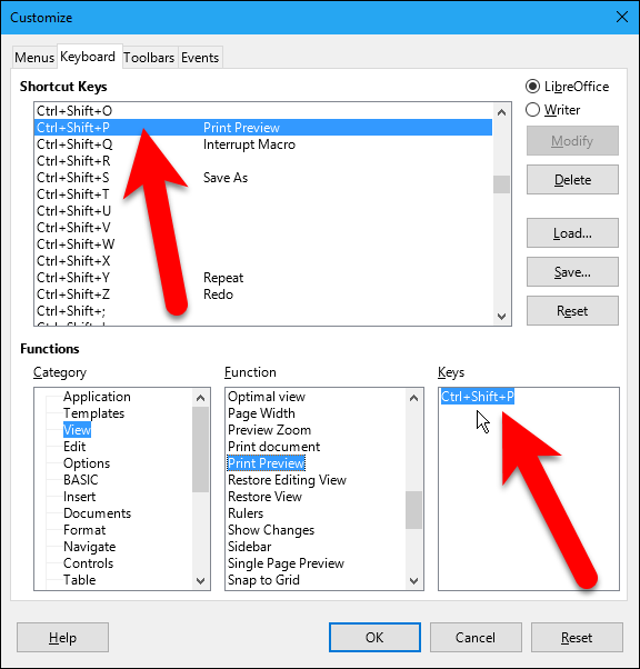 How to Customize Keyboard Shortcuts in LibreOffice