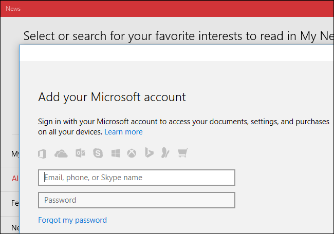 All the Features That Require a Microsoft Account in Windows 10