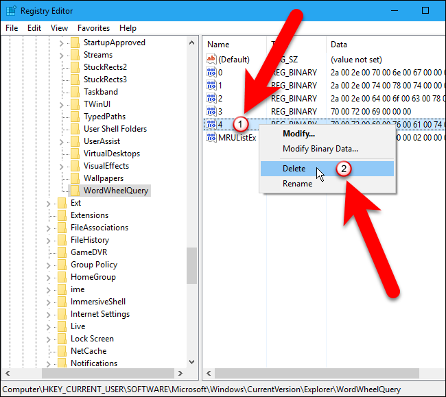 How to Delete the Search History in Windows File Explorer