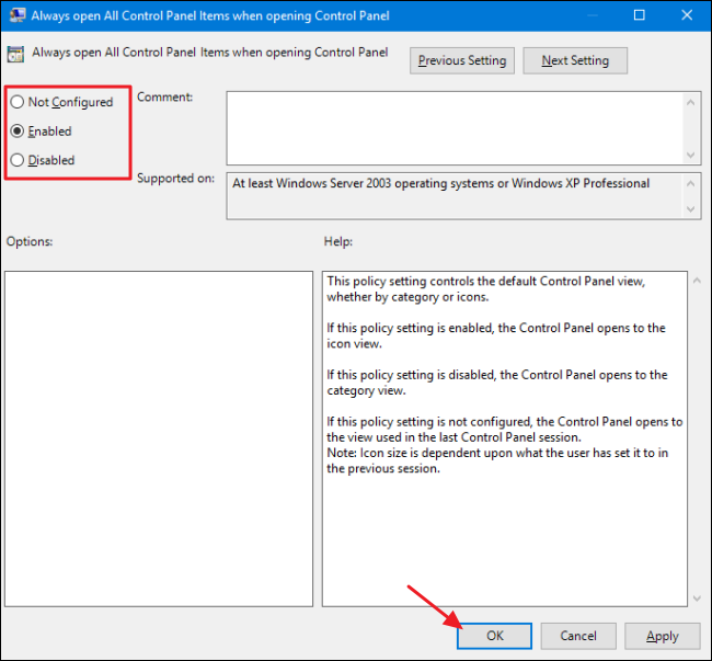 How to Change the Default Control Panel View in Windows