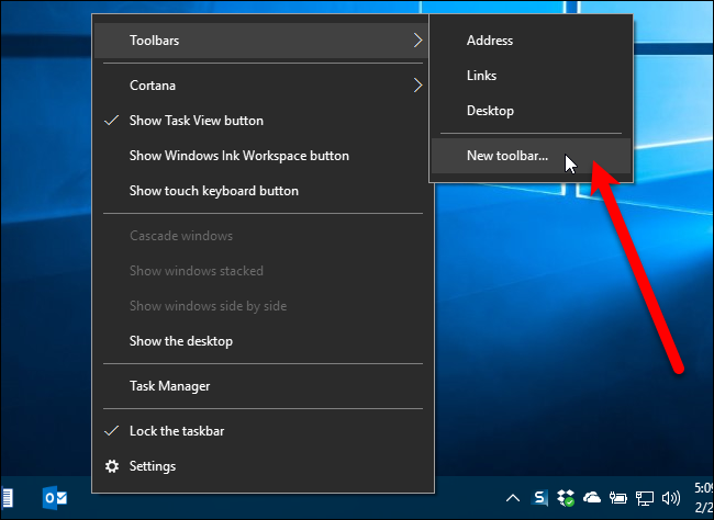 How to Bring Back the Quick Launch Bar in Windows 7, 8, or 10