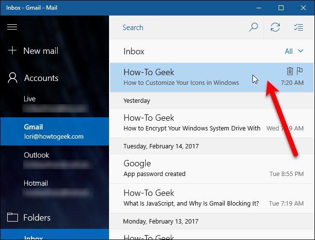 How to Disable Message Previews in Windows 10 Mail
