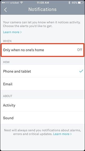 How to Customize Nest Cam Notifications