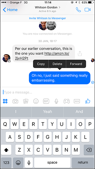 How to Delete a Facebook Message