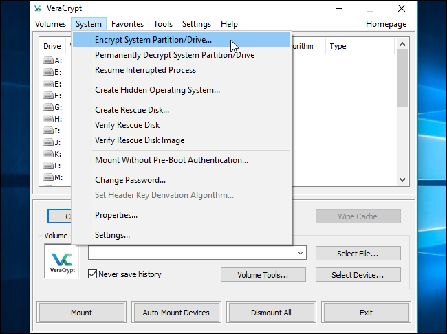 How to Encrypt Your Windows System Drive With VeraCrypt