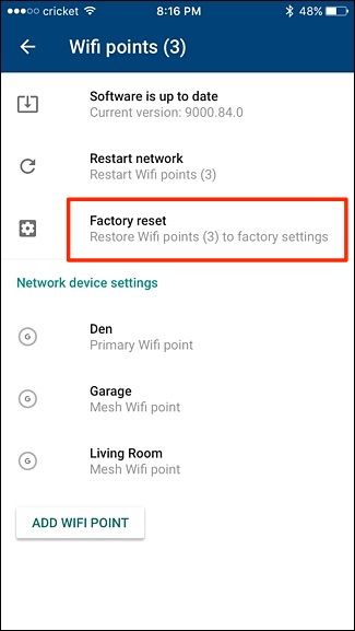 How to Factory Reset the Google WiFi System