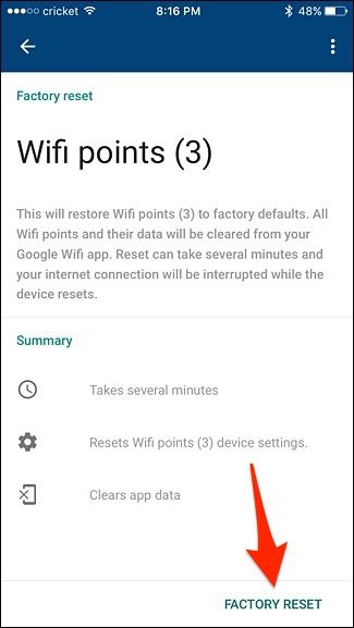 How to Factory Reset the Google WiFi System