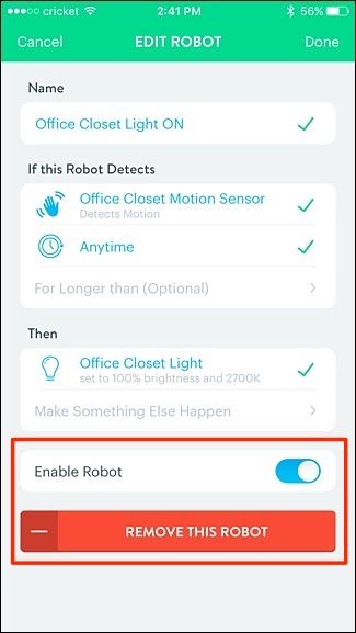 How to Set Up Wink "Robots" to Automate Your Smarthome Devices