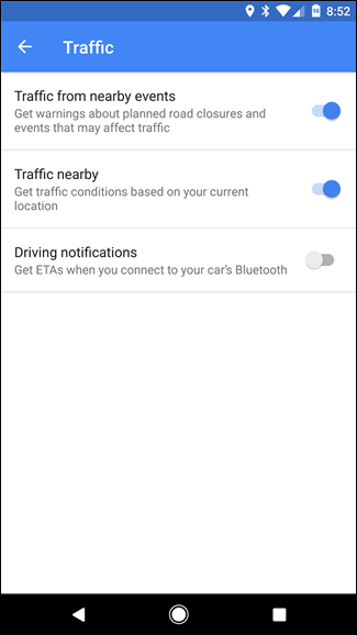 How to Disable Android's Traffic Notifications