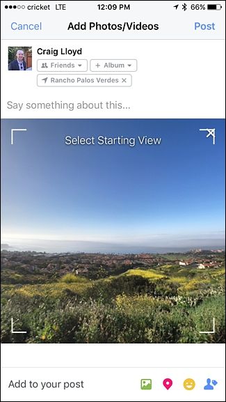 How to Post 360 Degree Photos to Facebook