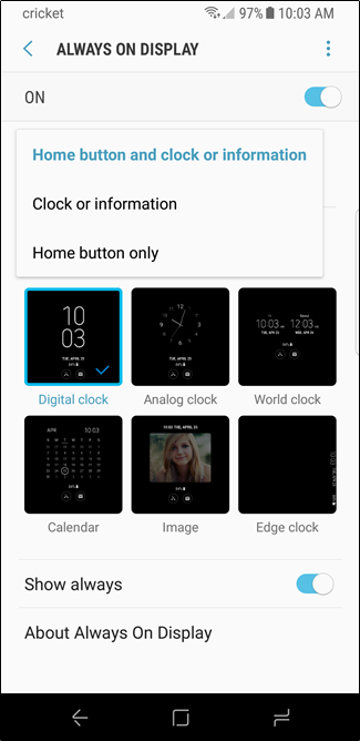 How to Disable Always-On Display on Samsung and LG Android Phones