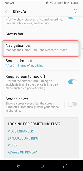 How to Customize the Bottom Navigation Bar on the Galaxy S8