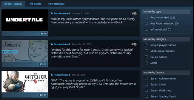 How to Actually Find Good Games on Steam