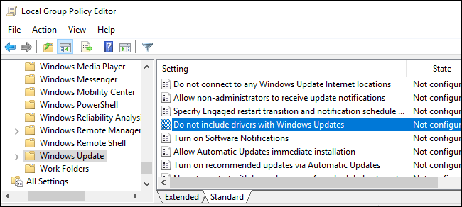 How to Stop Windows 10 From Automatically Updating Hardware Drivers