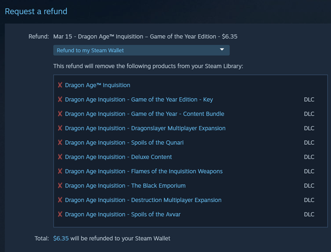 How to Refund a Game on Steam