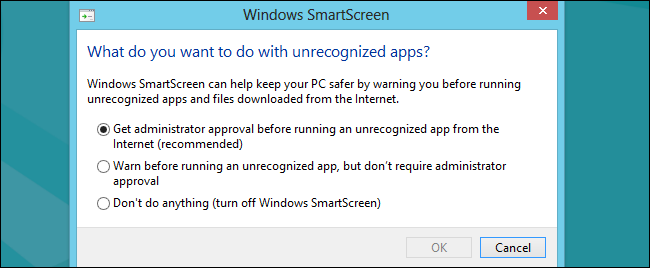 How to Disable the SmartScreen Filter In Windows 10 or 8