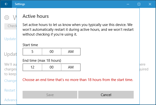 How to Set "Active Hours" So Windows 10 Won't Restart at a Bad Time