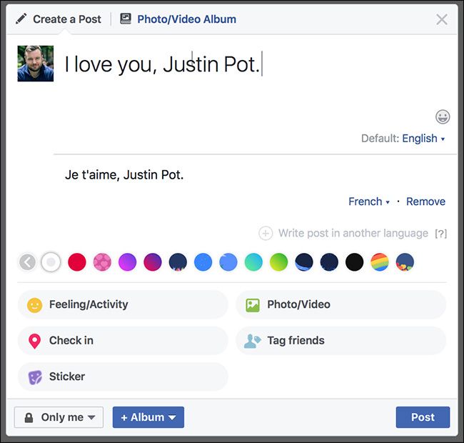 How to Post to Facebook in Multiple Languages