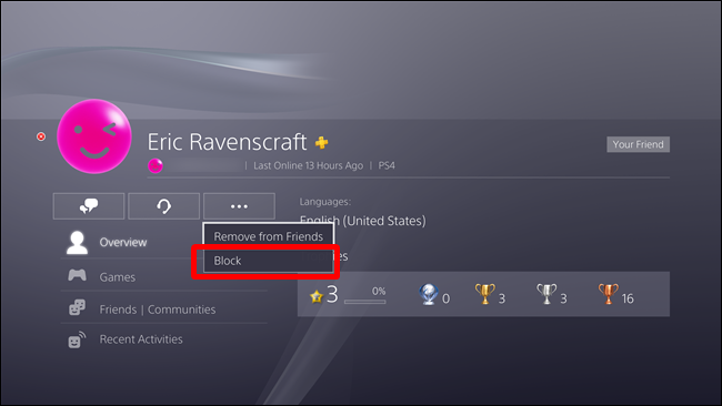 How to Block Someone on the PlayStation 4 or Pro