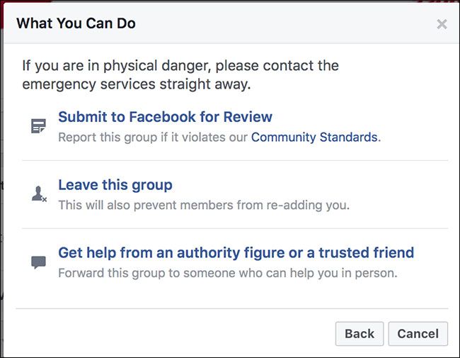 How to Report a Whole Facebook Group
