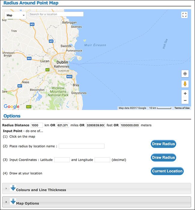 How to Find Out What Places Are a Specific Distance From You