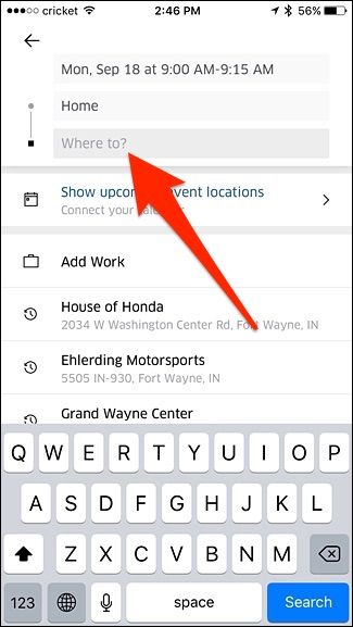 How to Schedule an Uber Ride for the Future
