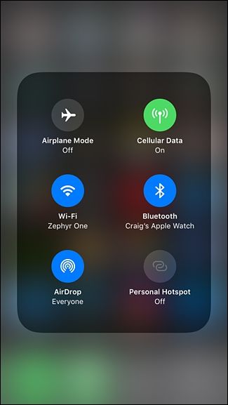 Access More Settings in iOS 11's Control Center with 3D Touch