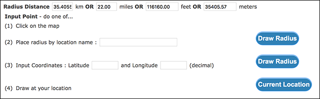 How to Find Out What Places Are a Specific Distance From You