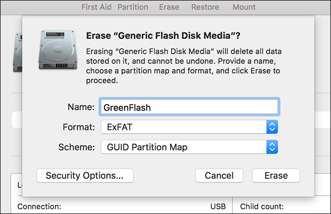How to Show Empty, Unformatted Drives in Disk Utility on macOS
