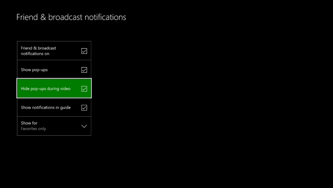 How to Disable Notifications During Video Playback on an Xbox One
