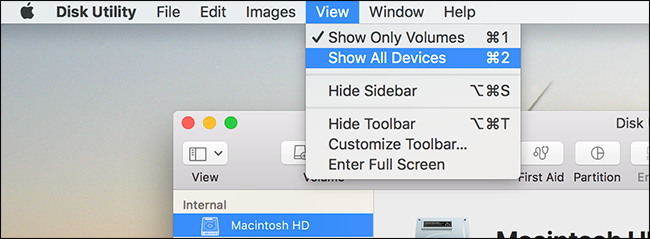 How to Show Empty, Unformatted Drives in Disk Utility on macOS