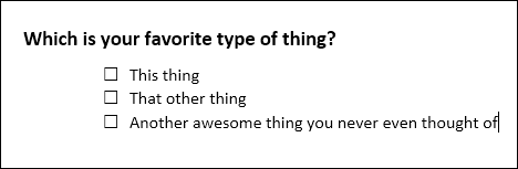How to Add Check Boxes to Word Documents