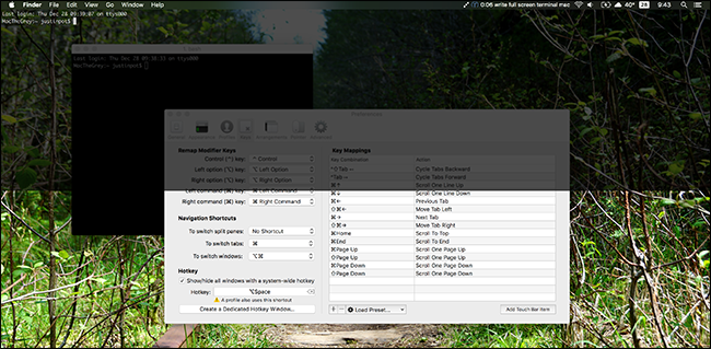 Instantly Open a Full Screen Terminal On Your Mac Using a Keyboard Shortcut