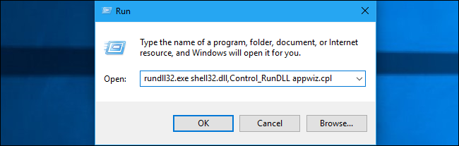 How to Get to the Old Uninstall Programs Panel on Windows 10