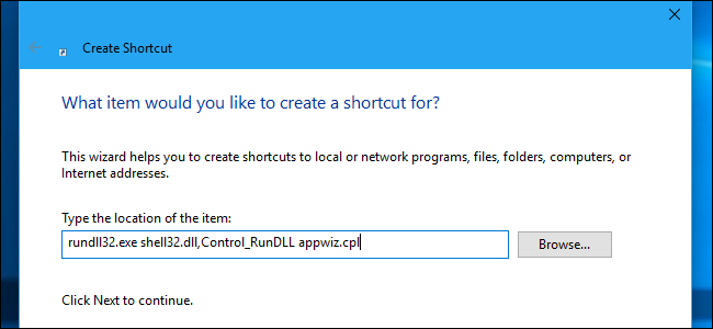How to Get to the Old Uninstall Programs Panel on Windows 10