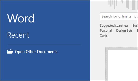How to Clear or Disable the Recent Documents List in Microsoft Word 2016