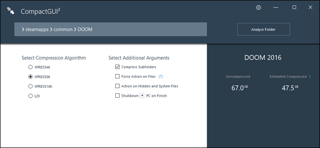 How to Shrink Your PC Game Files With CompactGUI and Save Drive Space