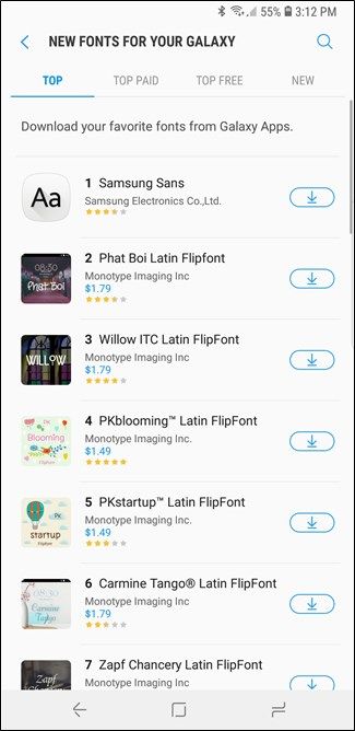 How to Change Fonts on Samsung Phones