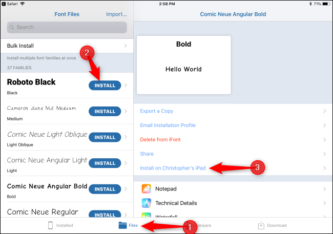 How to Install Fonts on an iPad or iPhone