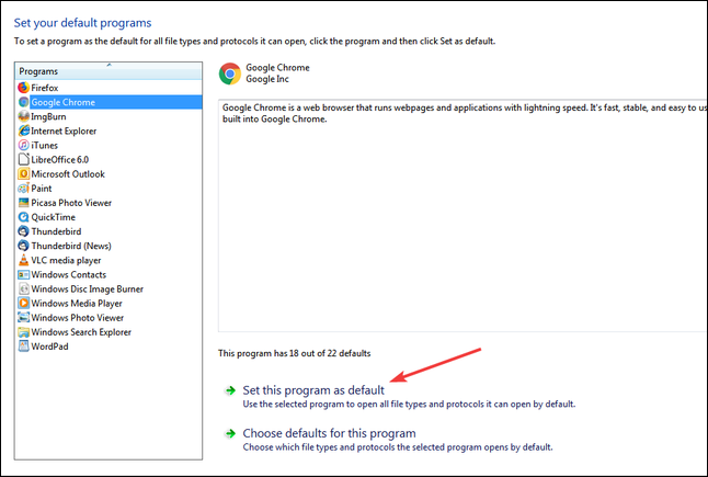 How to Set a Default Web Browser in Windows