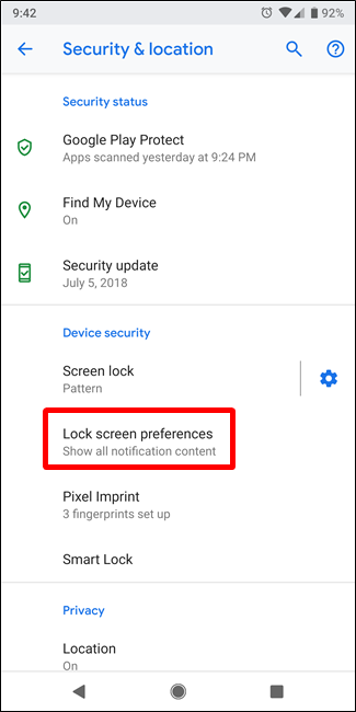 How to Temporarily Disable the Fingerprint Reader and Smart Lock in Android P