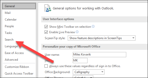 How to Change the Default Search Location in Microsoft Outlook
