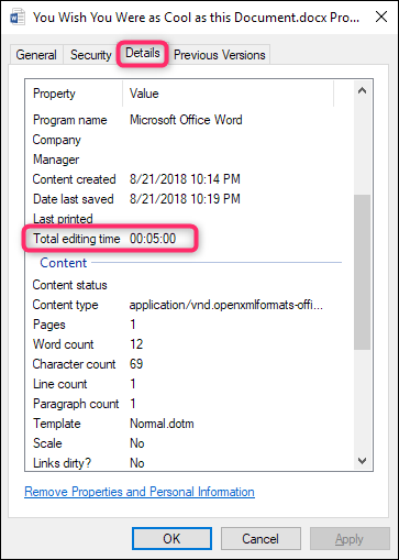 How to Tell How Long You've Worked on a Microsoft Word Document