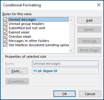 Use Conditional Formatting to Make Important Outlook Messages Stand Out