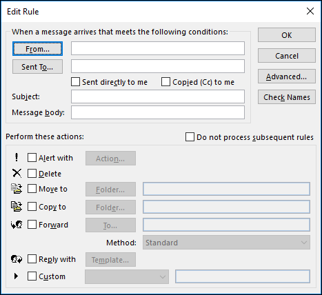 How to Create Server-Side Rules in Outlook