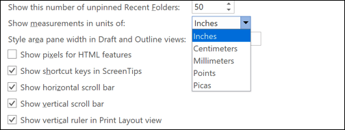 How to Change the Ruler Measurement Unit in Microsoft Word